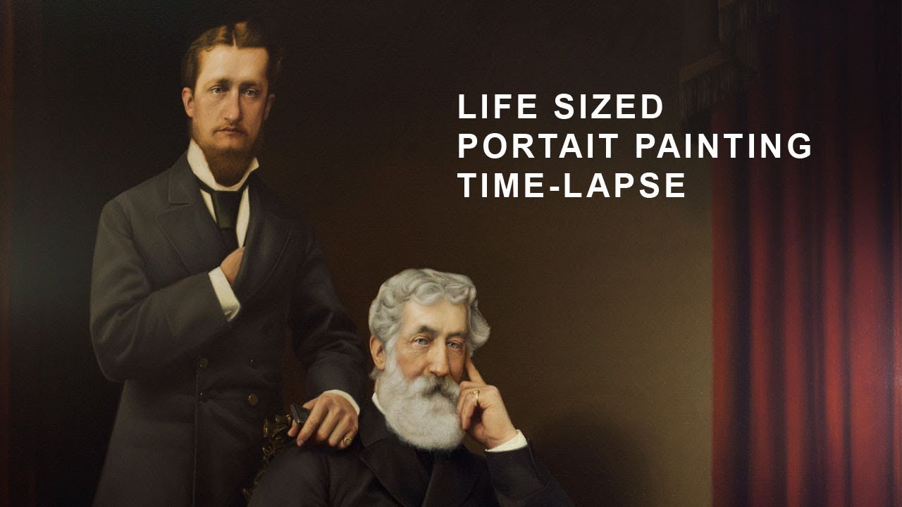 Oil Painting Time-lapse - Life Sized Portrait - YouTube