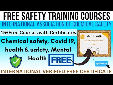 15+ Free International Safety Courses with Certificates | Free Safety ...