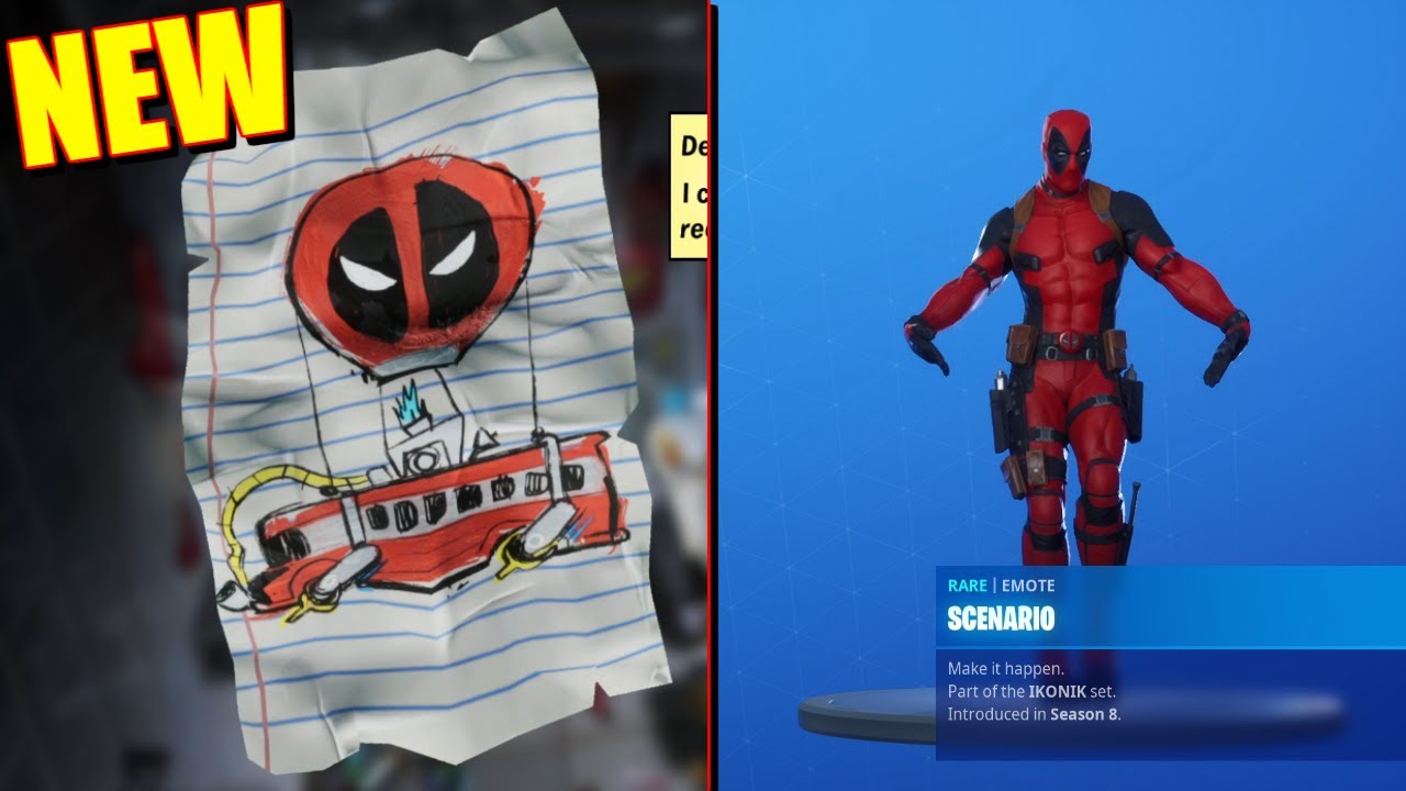 FORTNITE DEADPOOL SKIN w/BEST DANCE EMOTES (Challenges, EVENT) - YouTube