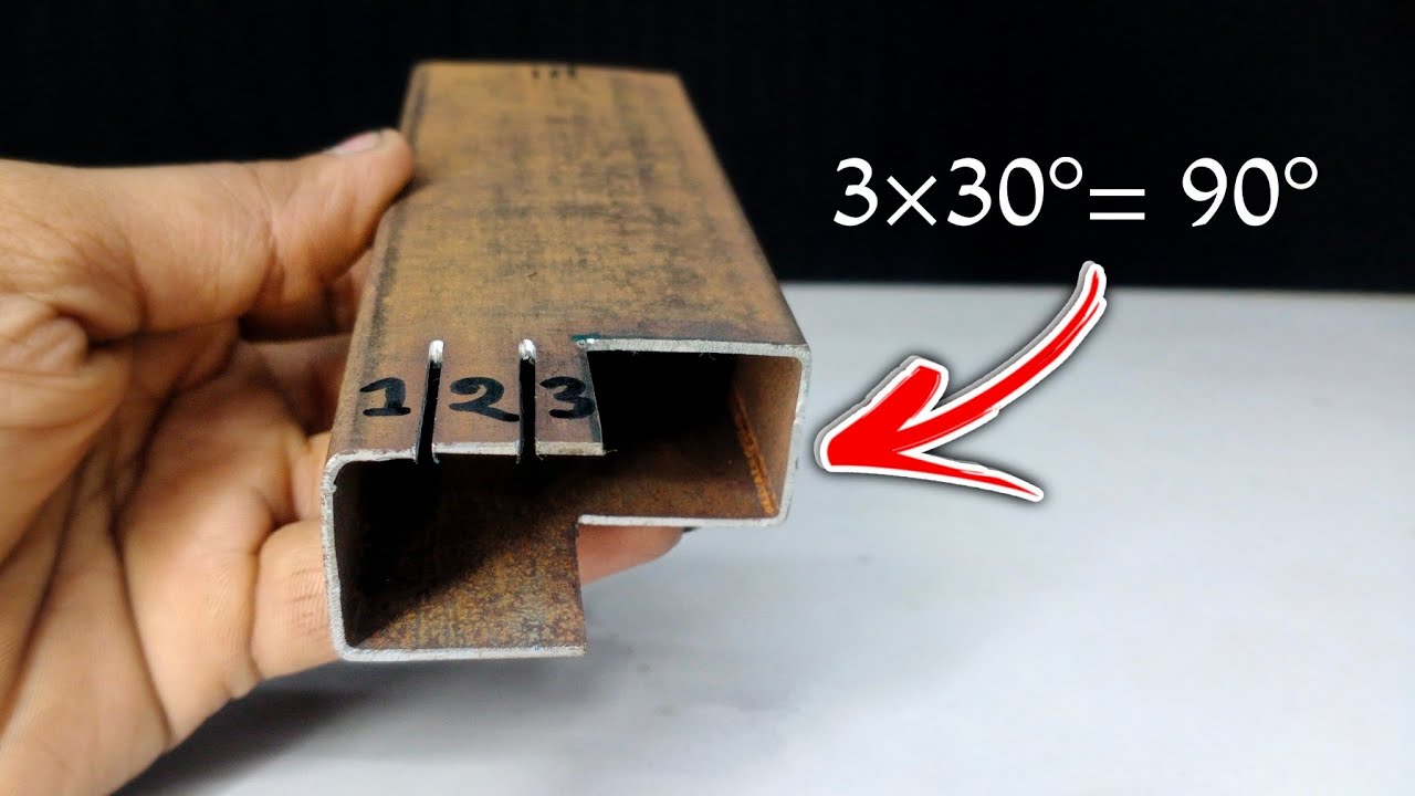 Simple Ideas For Square Tube Cutting - YouTube