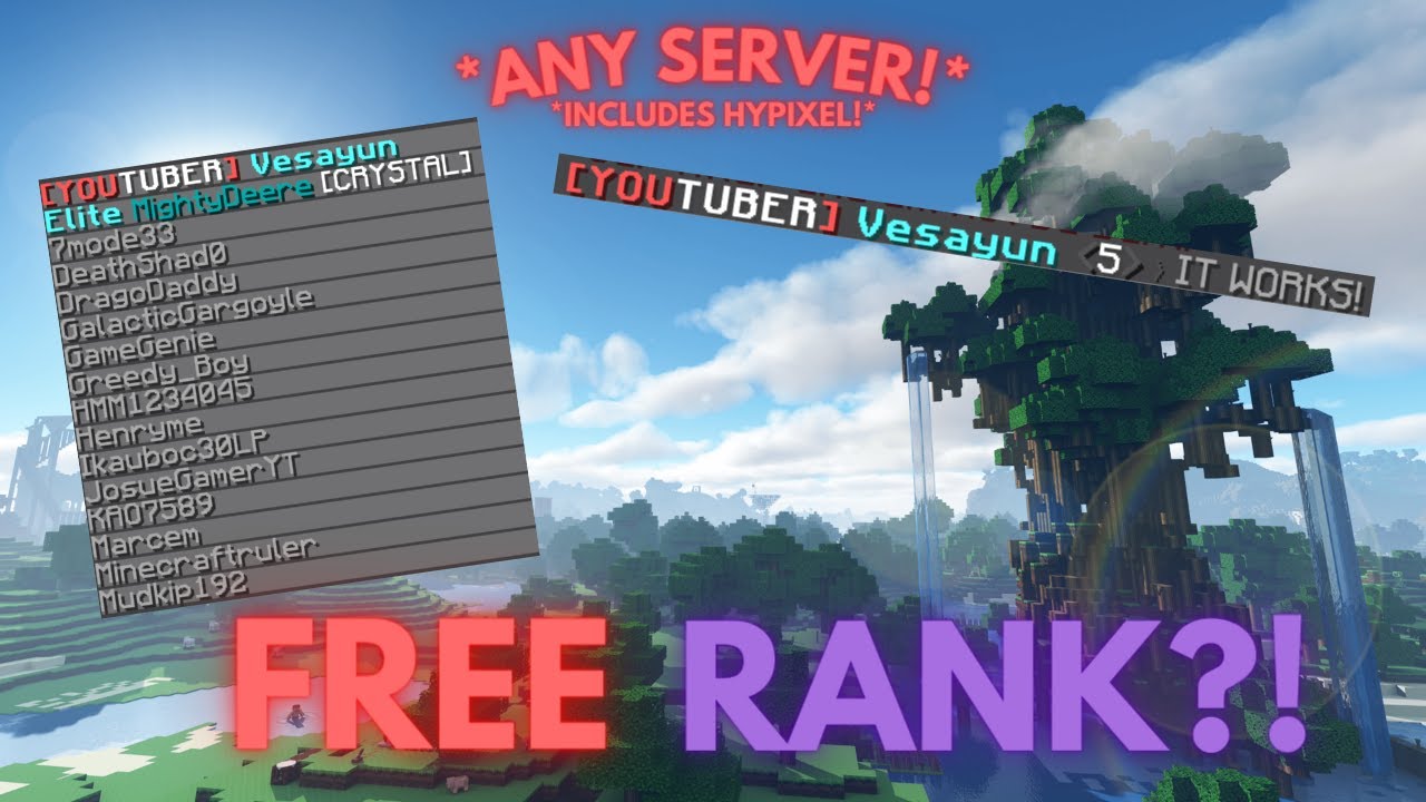 How to get a FREE RANK on ANY SERVER! | 2023 - YouTube
