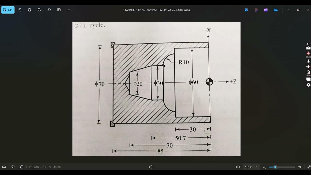 G71 ID TURNING PROGRAM - YouTube