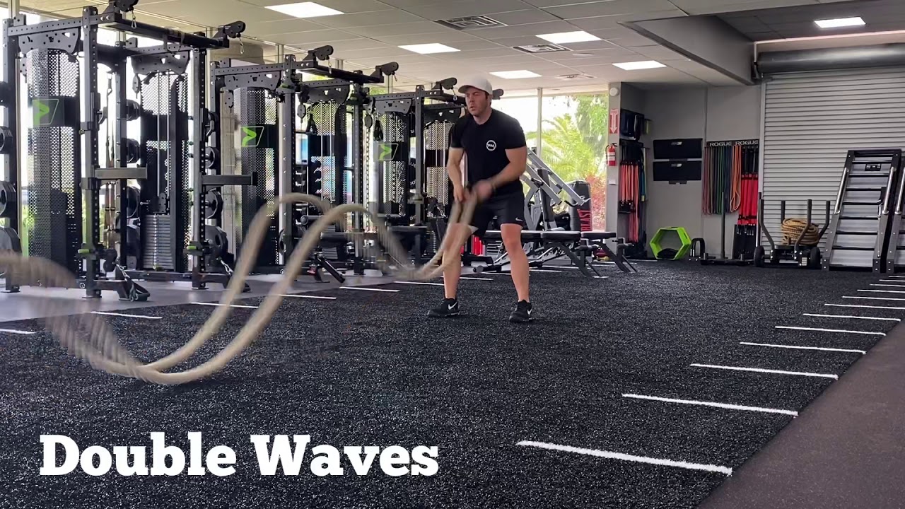 Battle Rope Double Waves - YouTube