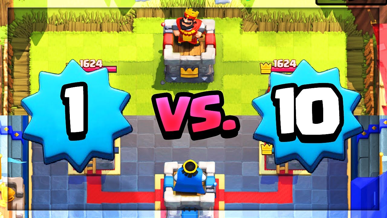 HOW?! Clash Royale Level 1 versus Level 10! - YouTube