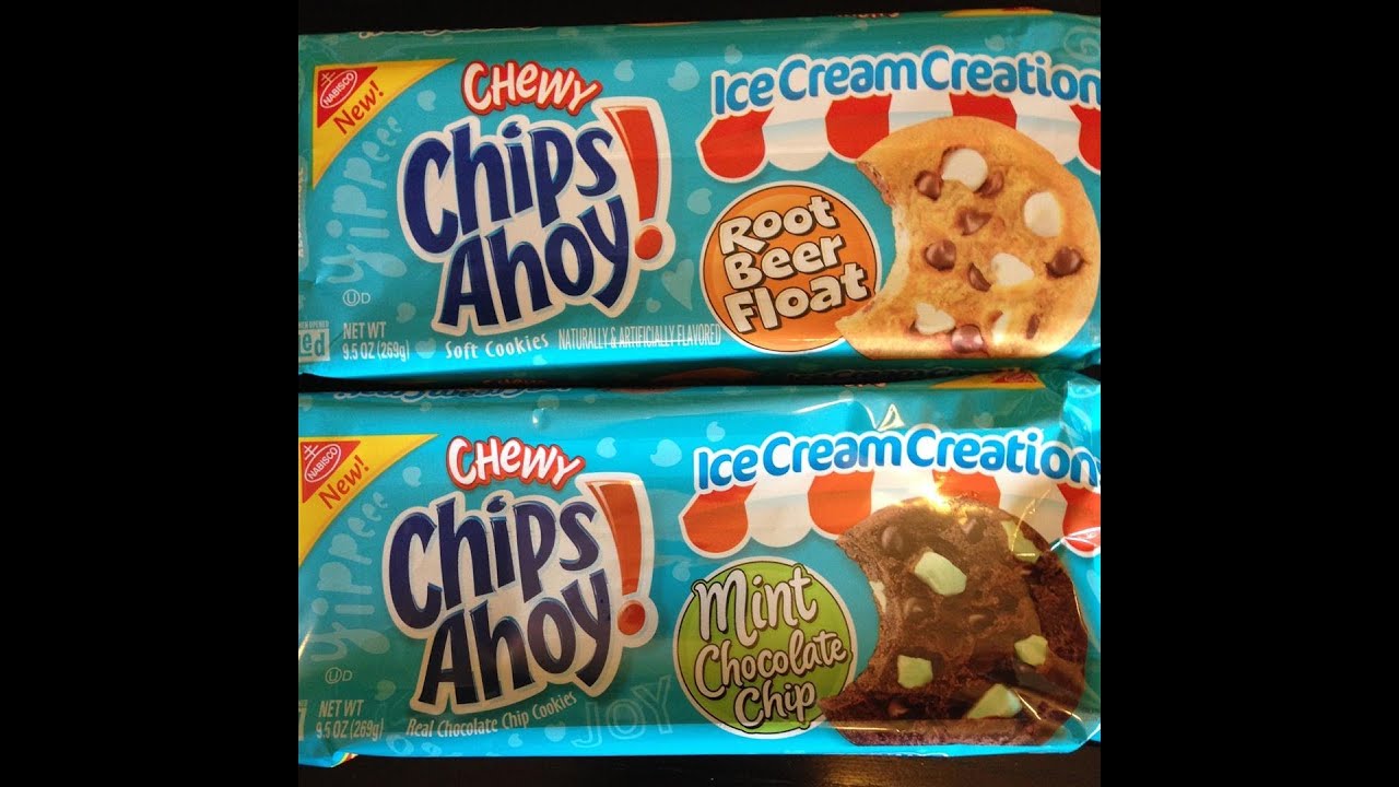 Chips Ahoy: Root Beer Float & Mint Chocolate Chip Review - YouTube
