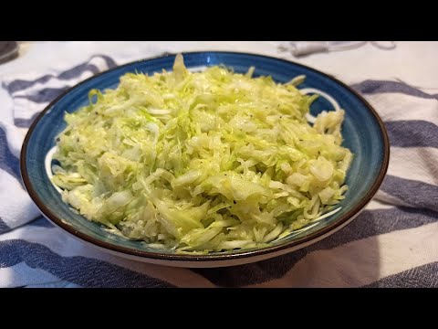 Lahana salatası nasıl yapılır. Basit Lahana Salatası için en iyi tarif.