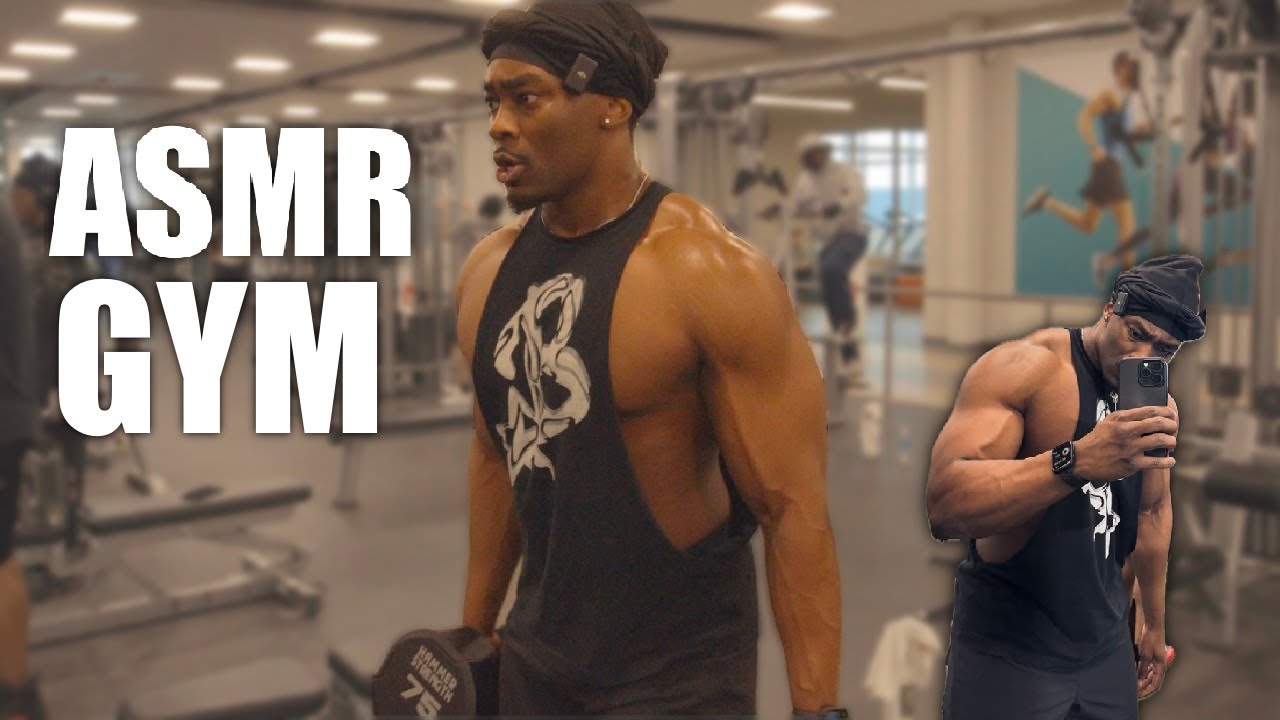 ASMR At The GYM . Full ARM DAY of a STREAMER 🏋🏽‍♂️ - YouTube