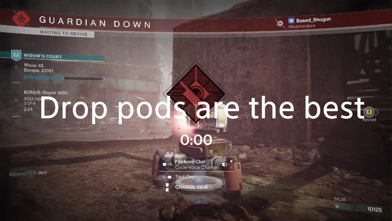 Destiny 2 my love of drop pods knows no bounds - YouTube
