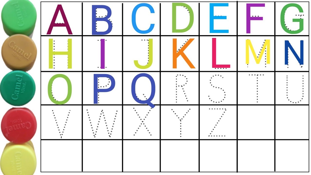 ABC | Alphabet letters | ABCDEFG | ABC song | ABC rhymes | Kids ...