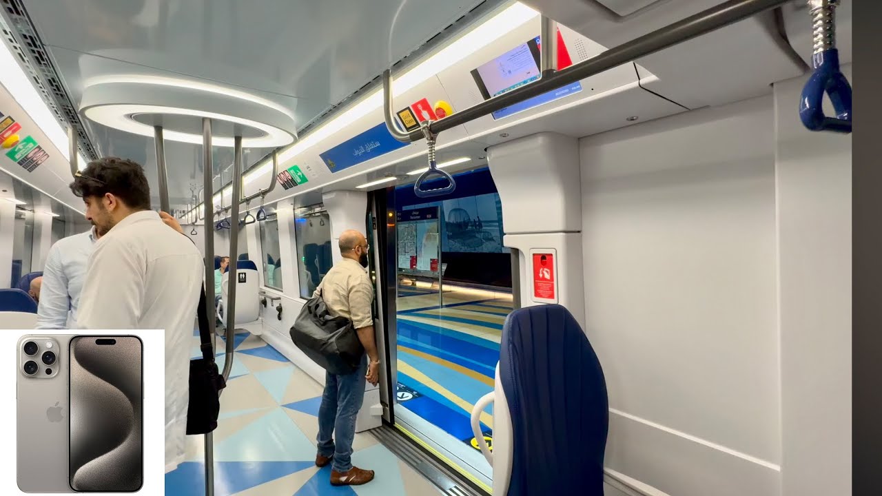 [4K 60fps HDR]Dubai Metro,May 2024-Journey between Burjuman and Al Ras ...