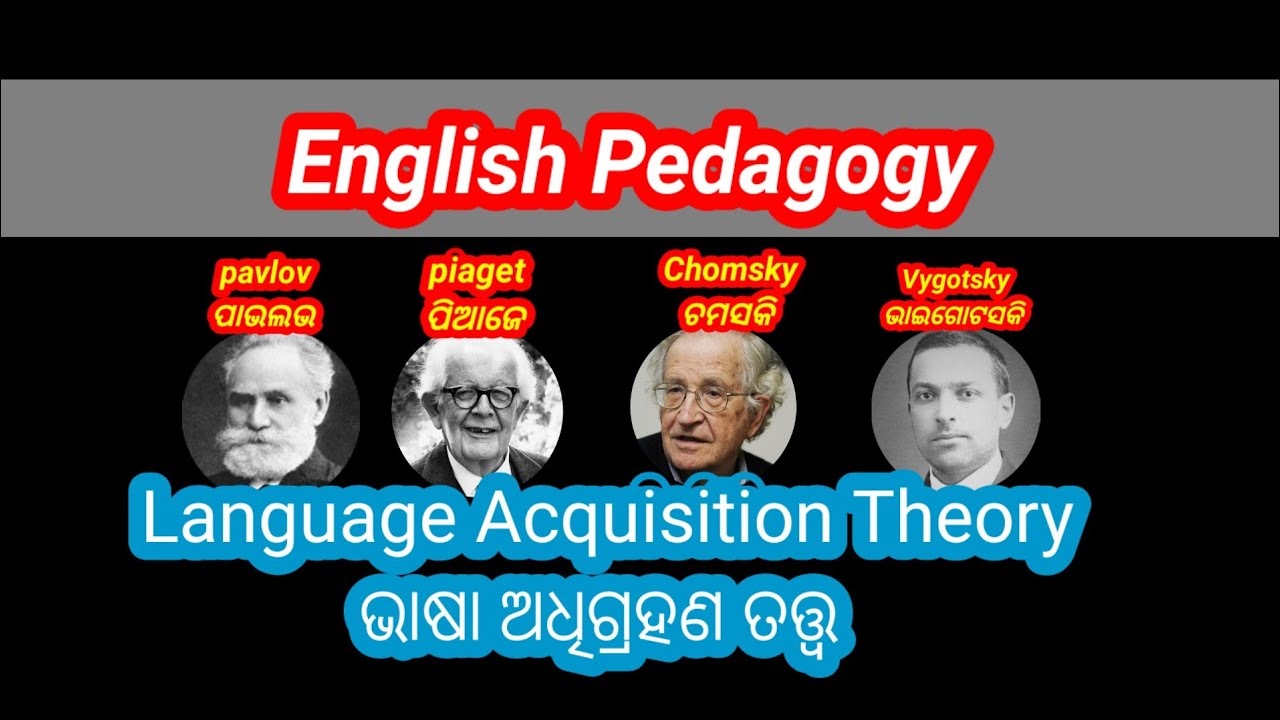 Language Acquisition theory by "piaget " "chomsky" "viagotasky ...