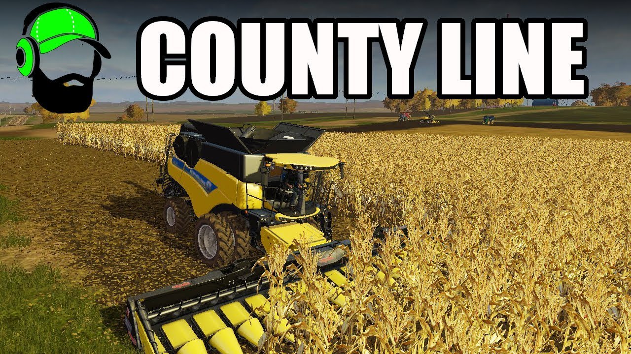 Farming Simulator 17 - County Line -Corn harvest #FS17 - YouTube