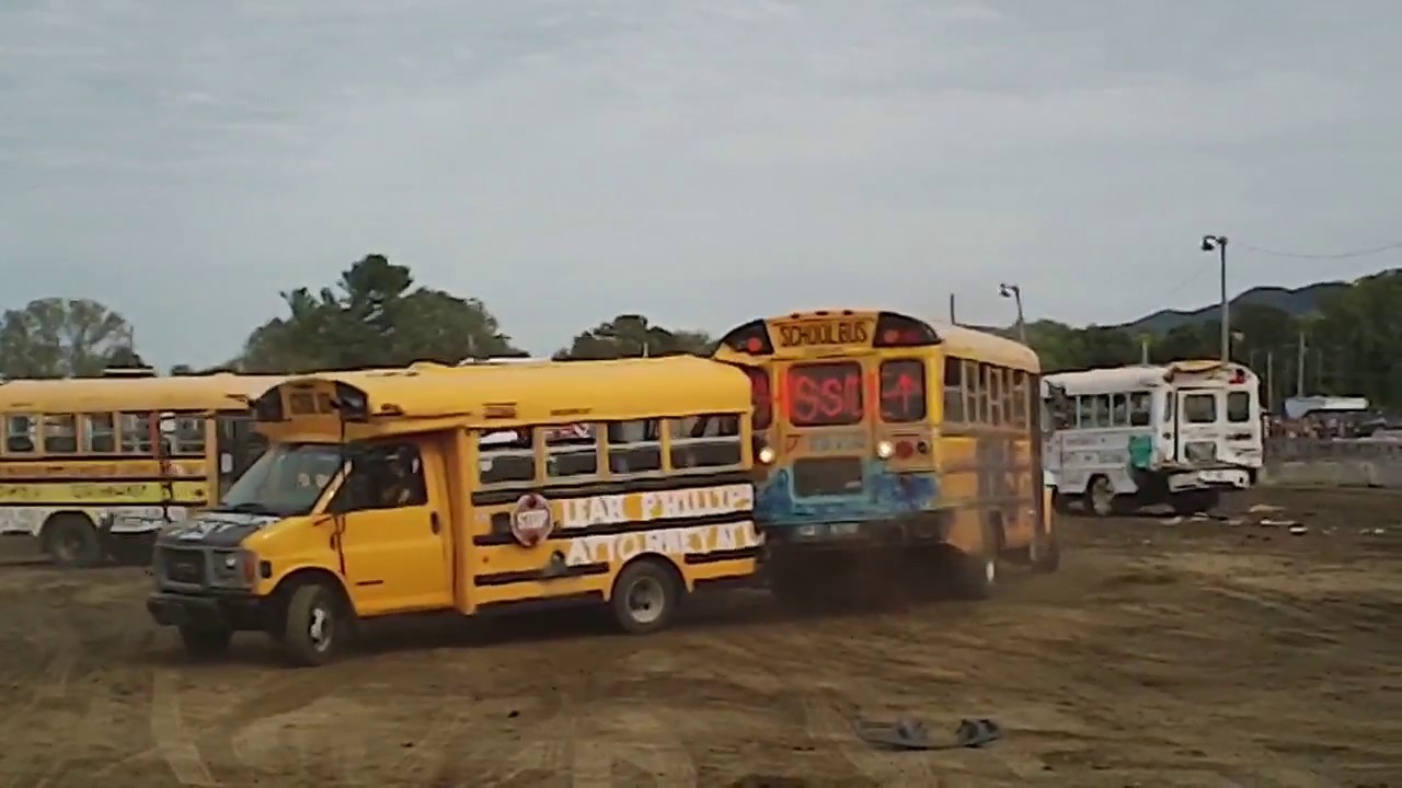School Bus Demolition Derby Is A Thing (and it's awesome!) - YouTube