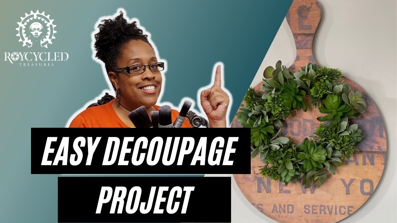 Easy Decoupage for Beginners - Decoupage Paper - YouTube