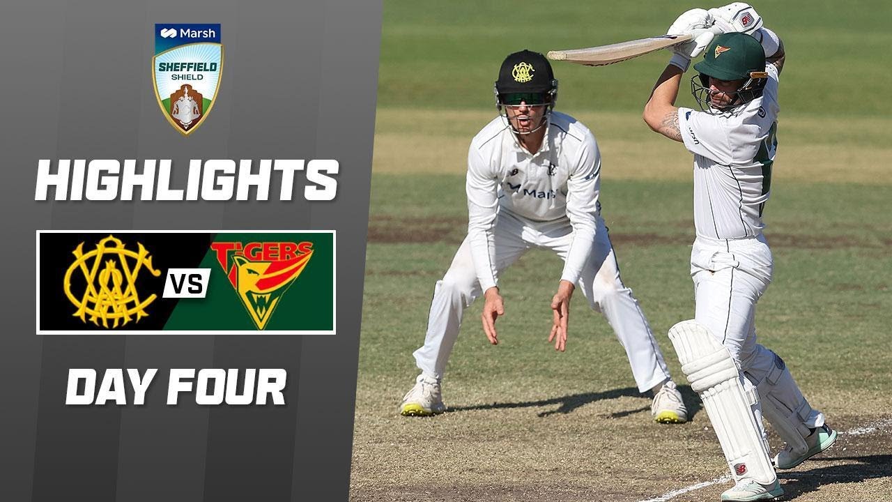 Western Australia v Tasmania | Sheffield Shield 2023-24 | Day 4 - YouTube