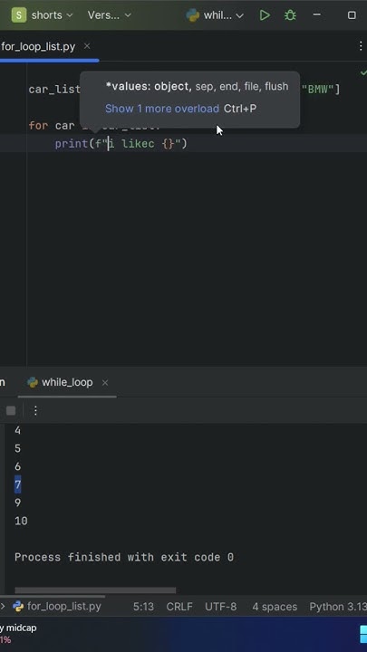 For loop in Python #coding #python #pythonforbeginners #viralvideo #trending - YouTube
