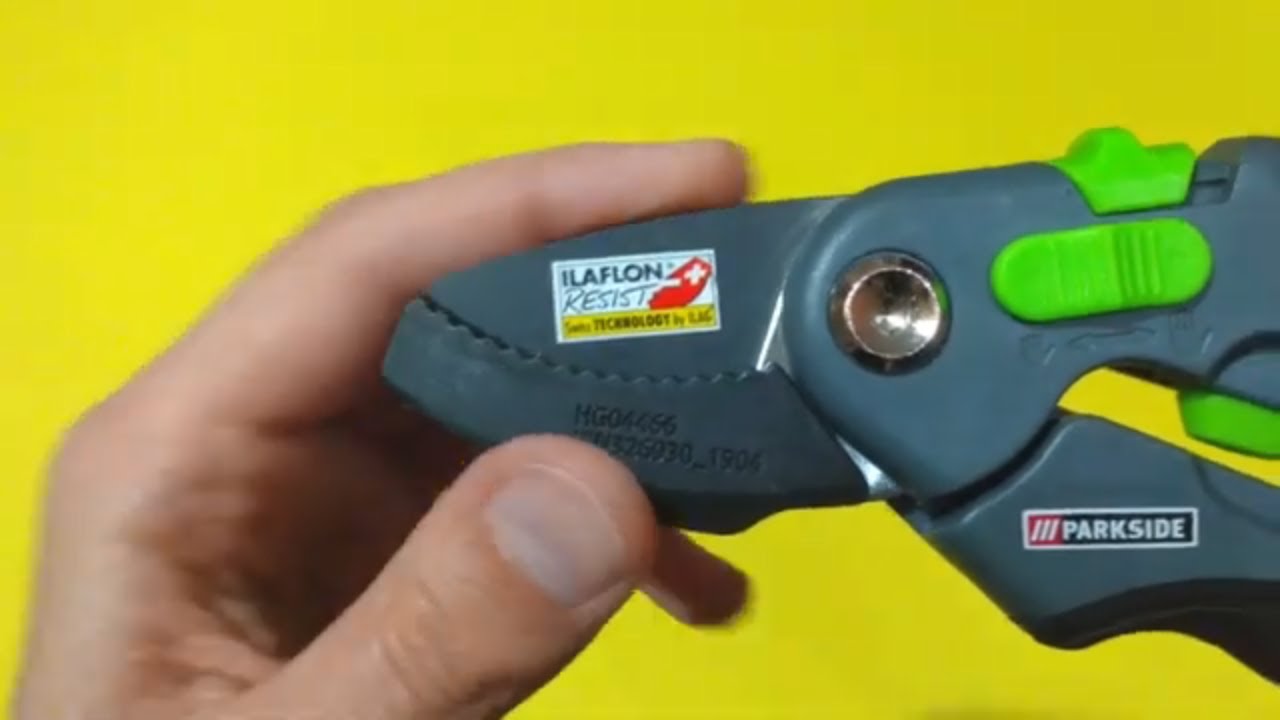 Unboxing and Testing Parkside Anvil Secateurs - YouTube