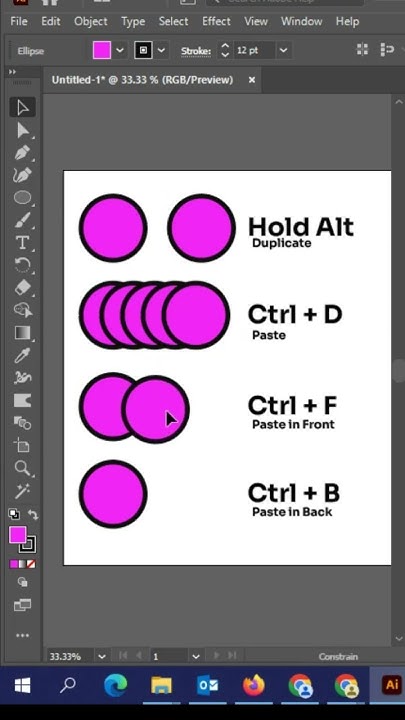 How to Easily Duplicate Objects in Adobe Illustrator - YouTube