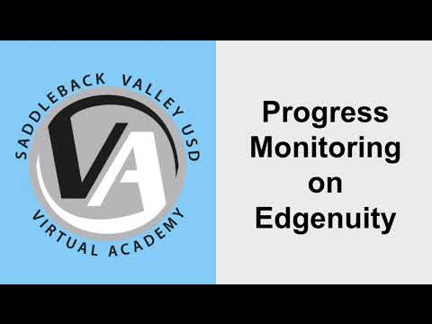 Edgenuity Progress Monitoring - Parent Overview - YouTube