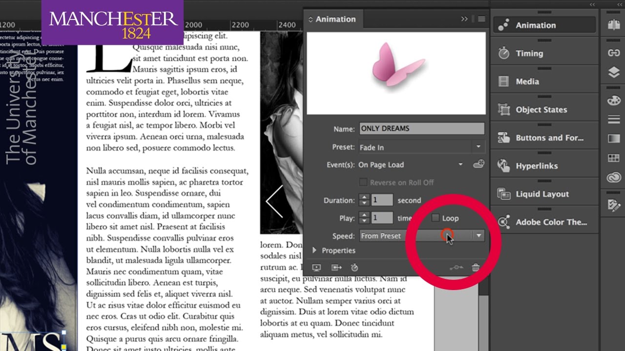 InDesign CC: Animating On Entry | Design eLearning - YouTube