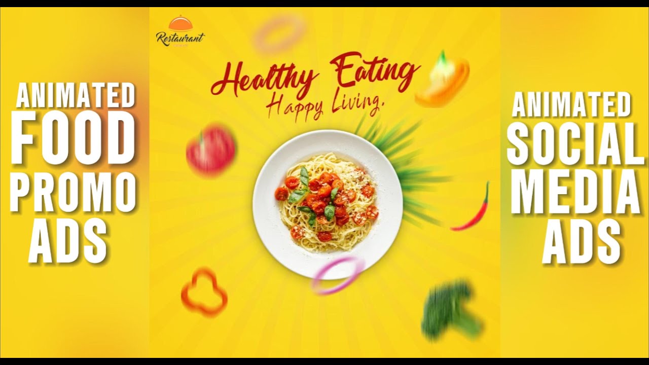 Food Promo Animated social media Ads। Product animation in After ...