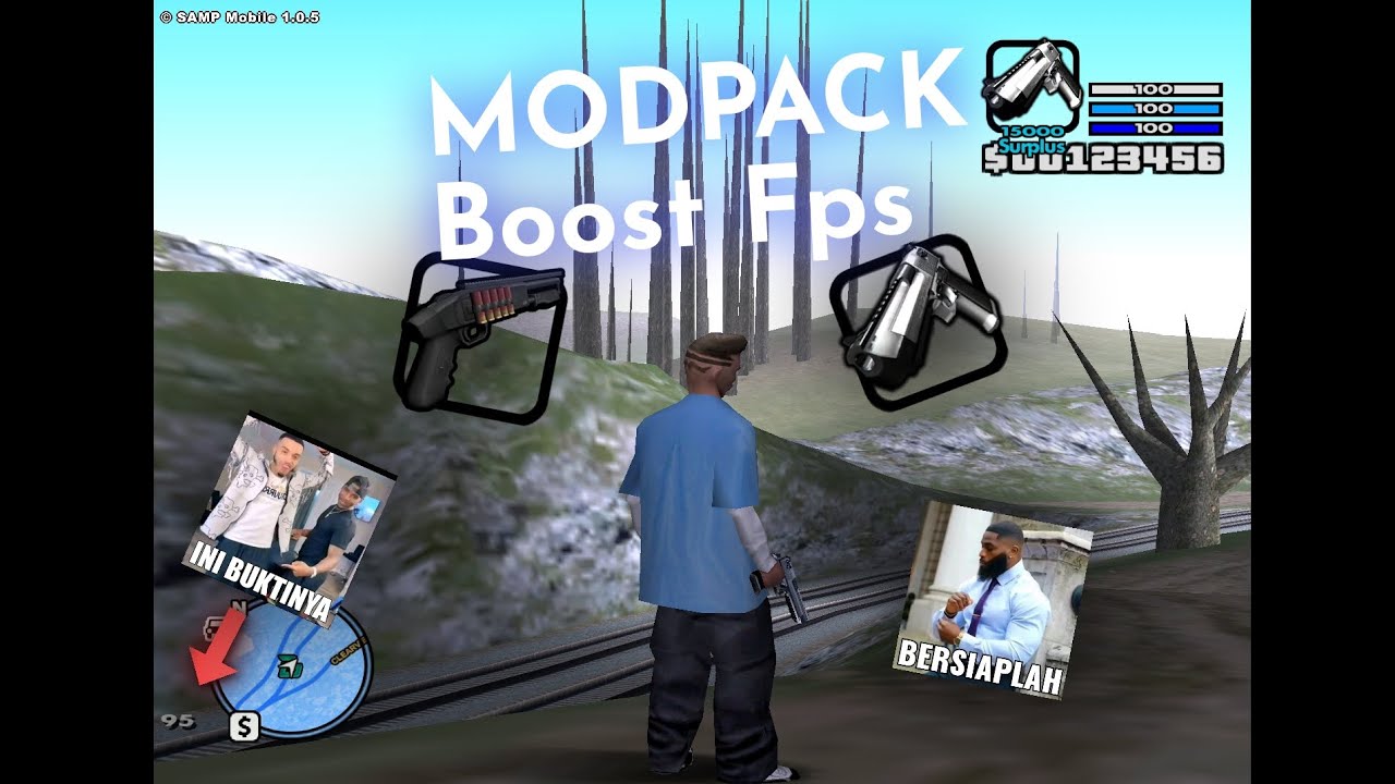 MODPACK BOOST FPS | GTA SA-MP ANDROID - YouTube