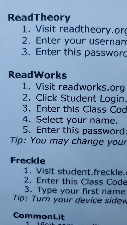 How to Login to ReadWorks - YouTube