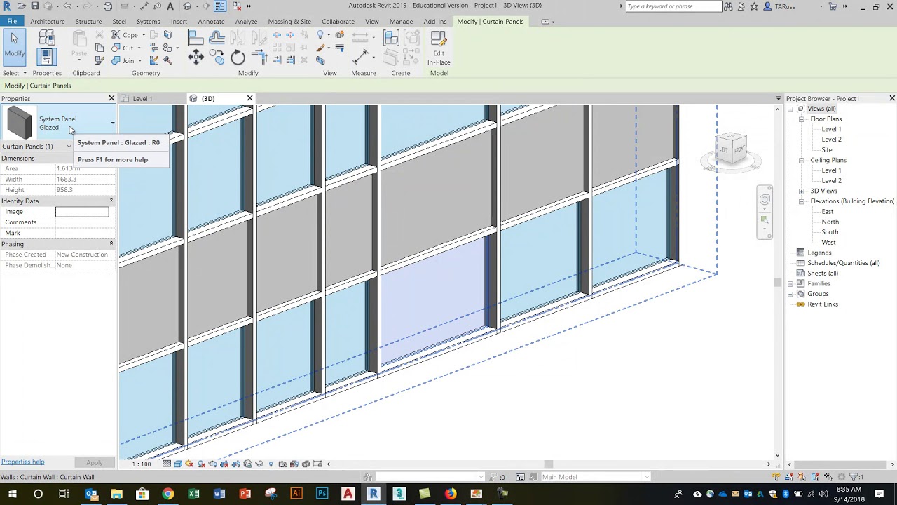 Revit Door In A Curtain Wall YouTube revit-door-in-a-curtain-wall-youtube