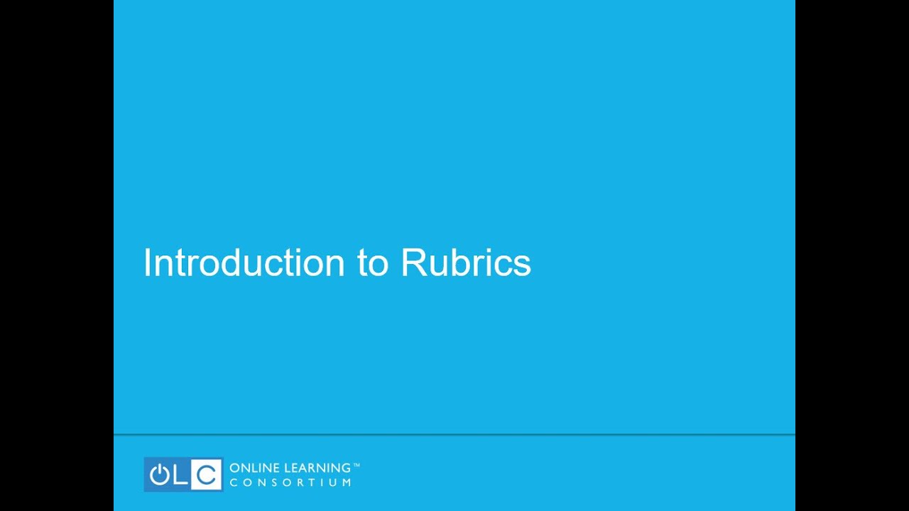 Introduction to Rubrics - YouTube