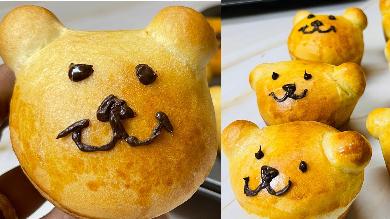 டெடி பன் | Teddy Milk Bun | Kids Favourite | Bun recipe | Teddy ...