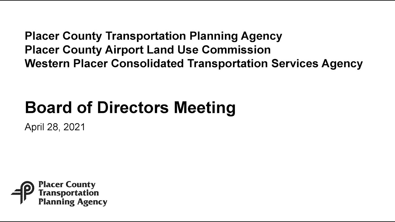 April 28, 2021 PCTPA Board of Directors Meeting - YouTube