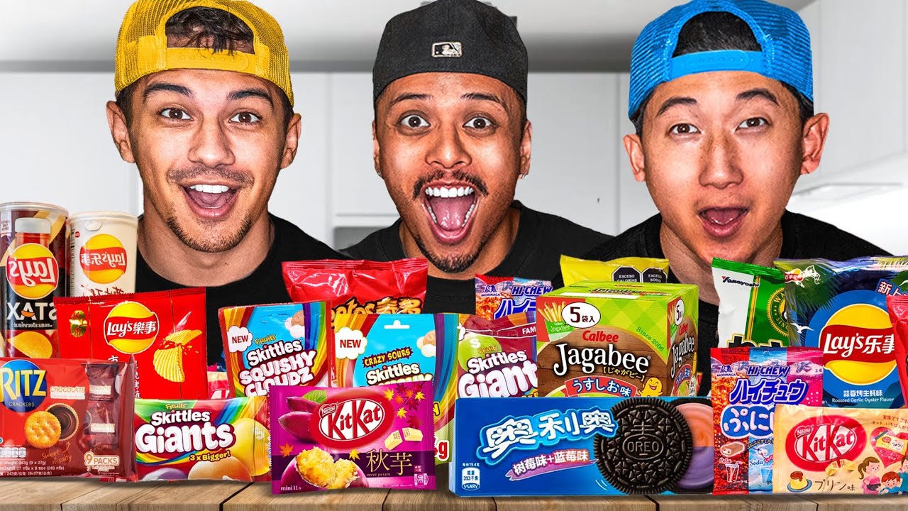 We Ate Exotic Snacks For The First Time! *MUST TRY* - YouTube