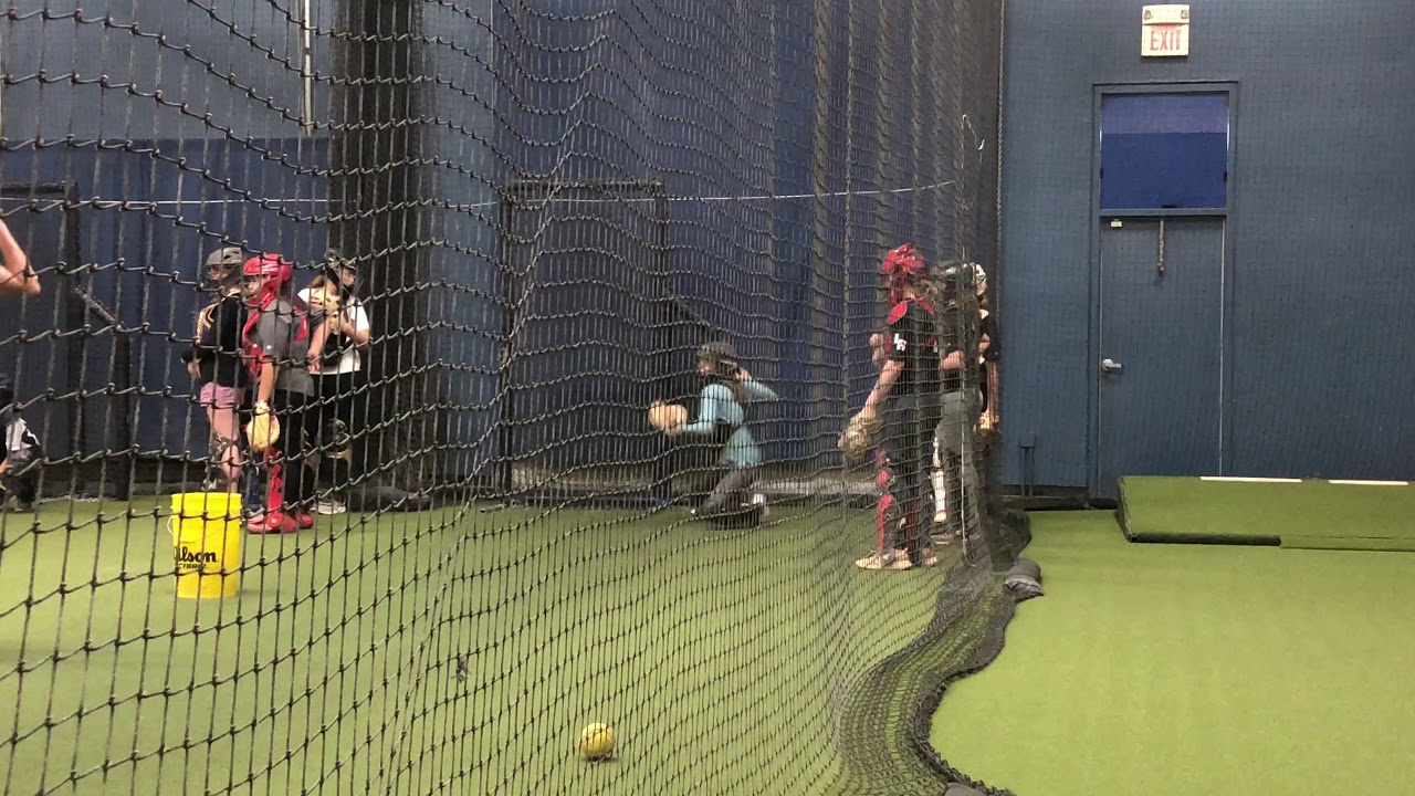 Emma Koenig catching lesson with Team USA Olympian Aubree Munro - YouTube
