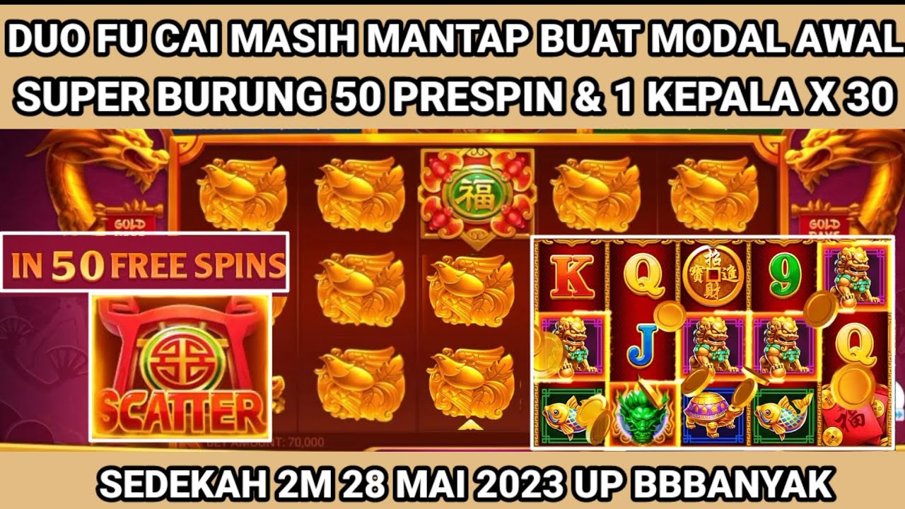 FU CHAI MASIH MANTAP BUAT MODAL AWAL || COMBO SUPER BURUNG ,50 FREESPIN ...