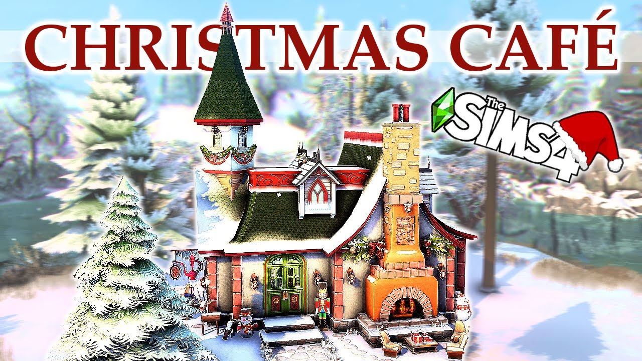 CHRISTMAS CAFE | Christmas Series 2021 | Sims 4 Speed Build | No CC ...
