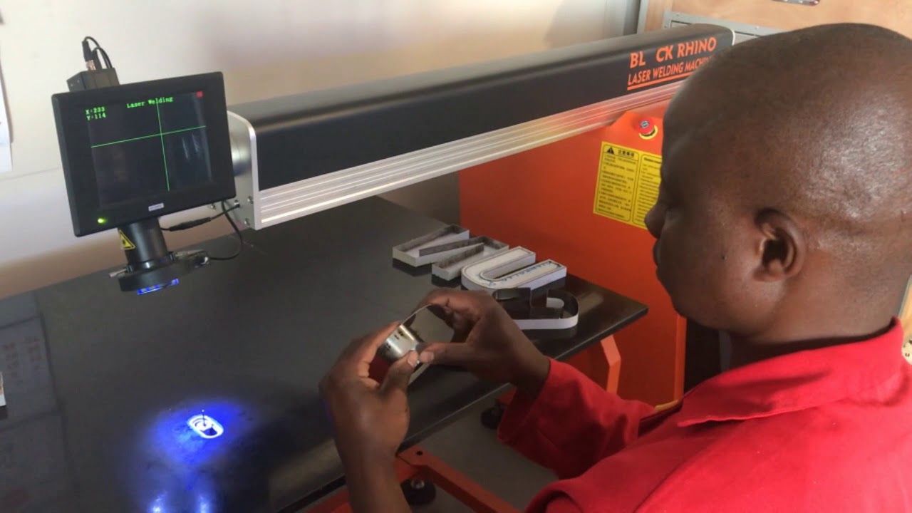 How To Bend And Weld Stainless Steel Channel Letters - YouTube