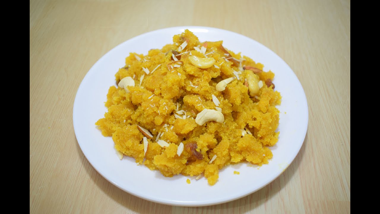 आंब्याचा शिरा | Mango Sheera Recipe In Marathi | Mango Sheera | मँगो ...