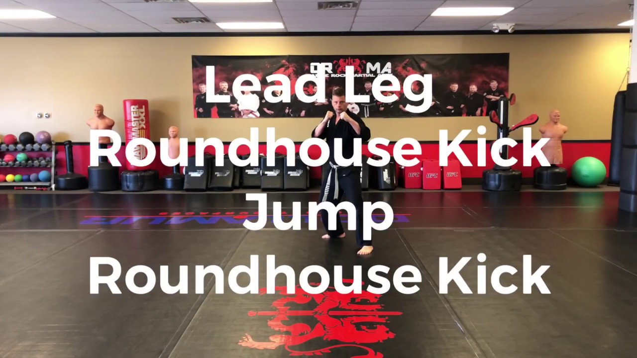 Lead Leg Roundhouse Kick Jump Roundhouse Kick - YouTube