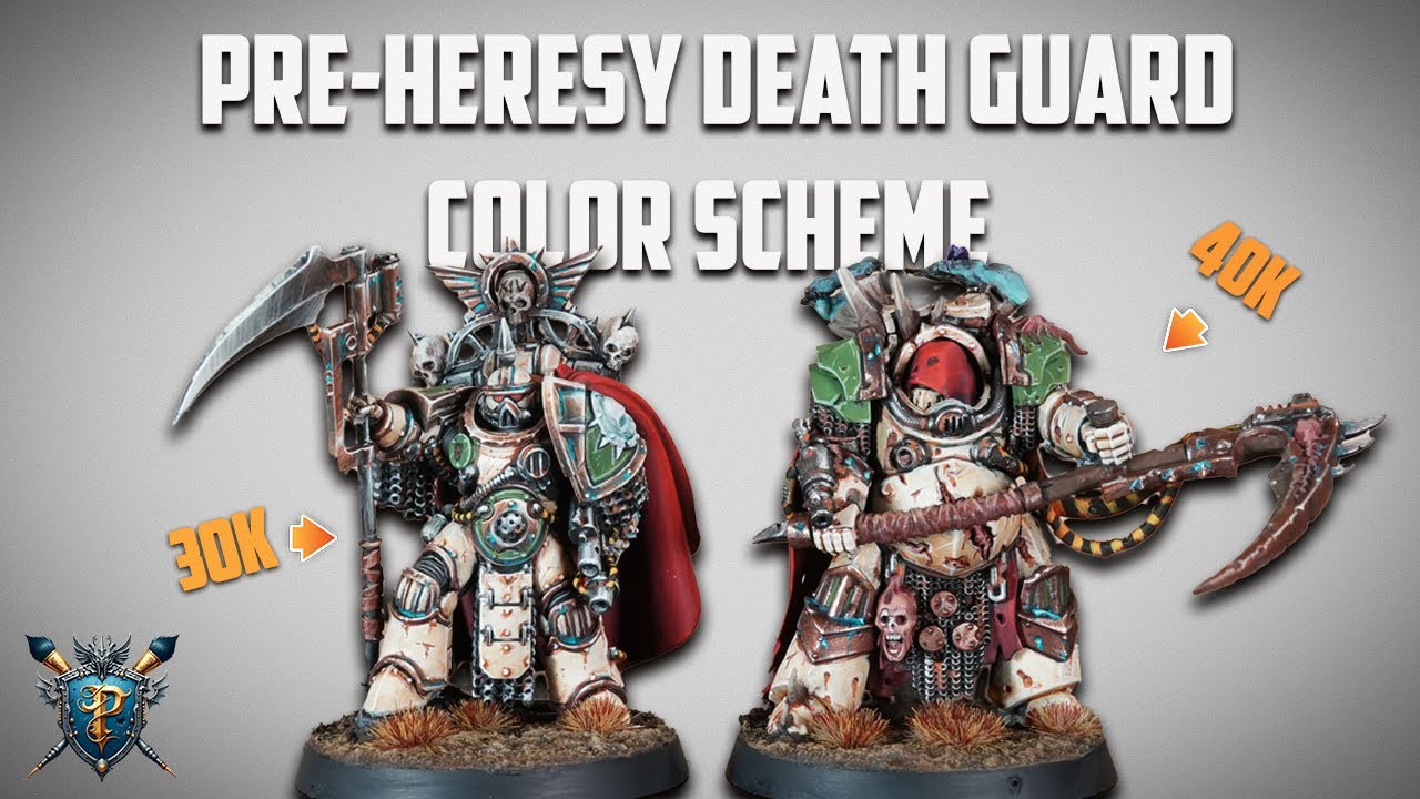 How to Paint Pre-Heresy Death Guard Color Scheme | Warhammer - YouTube