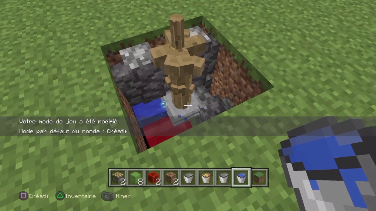 Comment faire un feu de camp sur minecraft - YouTube