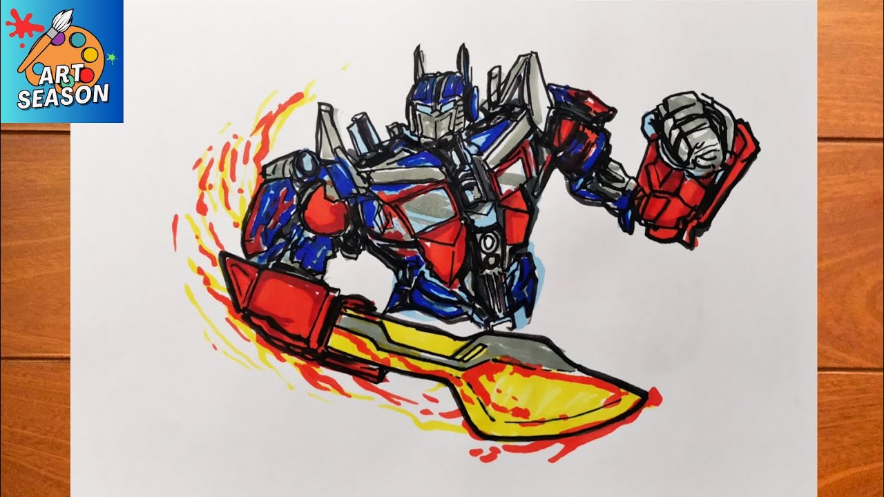 How to Draw Optimus Prime - YouTube