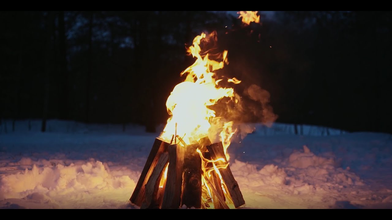 Crackling Fire (1 HOUR) Christmas Fire in the Snow (NO MUSIC) - YouTube