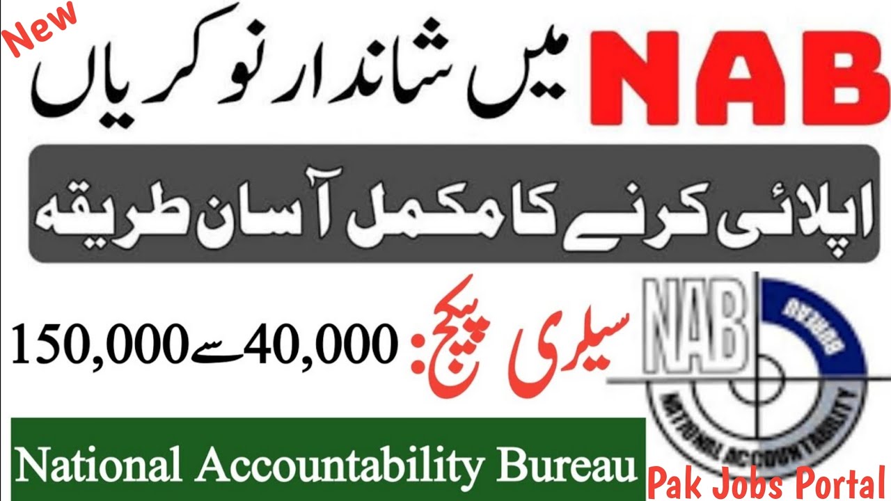 How To Apply NAB Jobs 2023 || National Accountability Bureau Jobs 2023 ...
