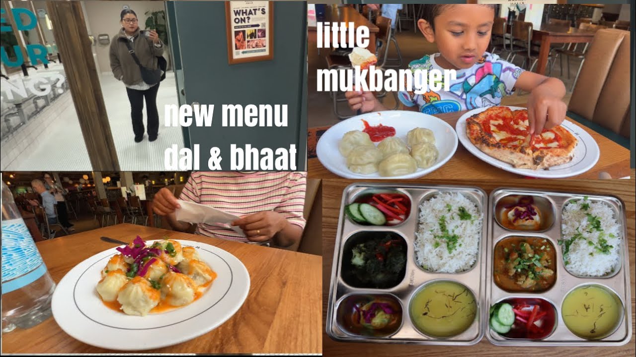 Nepali traditional food , momo, daal bhat , masu ,tarkari दाल भात मासु ...