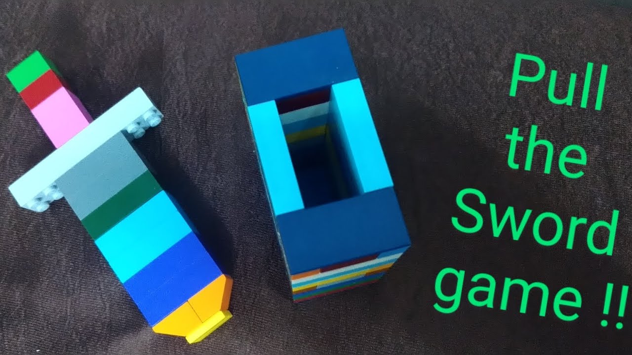 How to make Pull the Sword game out of LEGO!! #easy#lego#fun#sword#pull ...