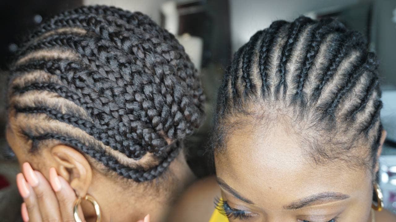 Best Braid Down Pattern For Crochet Braids Sew Ins And Under Wigs Youtube