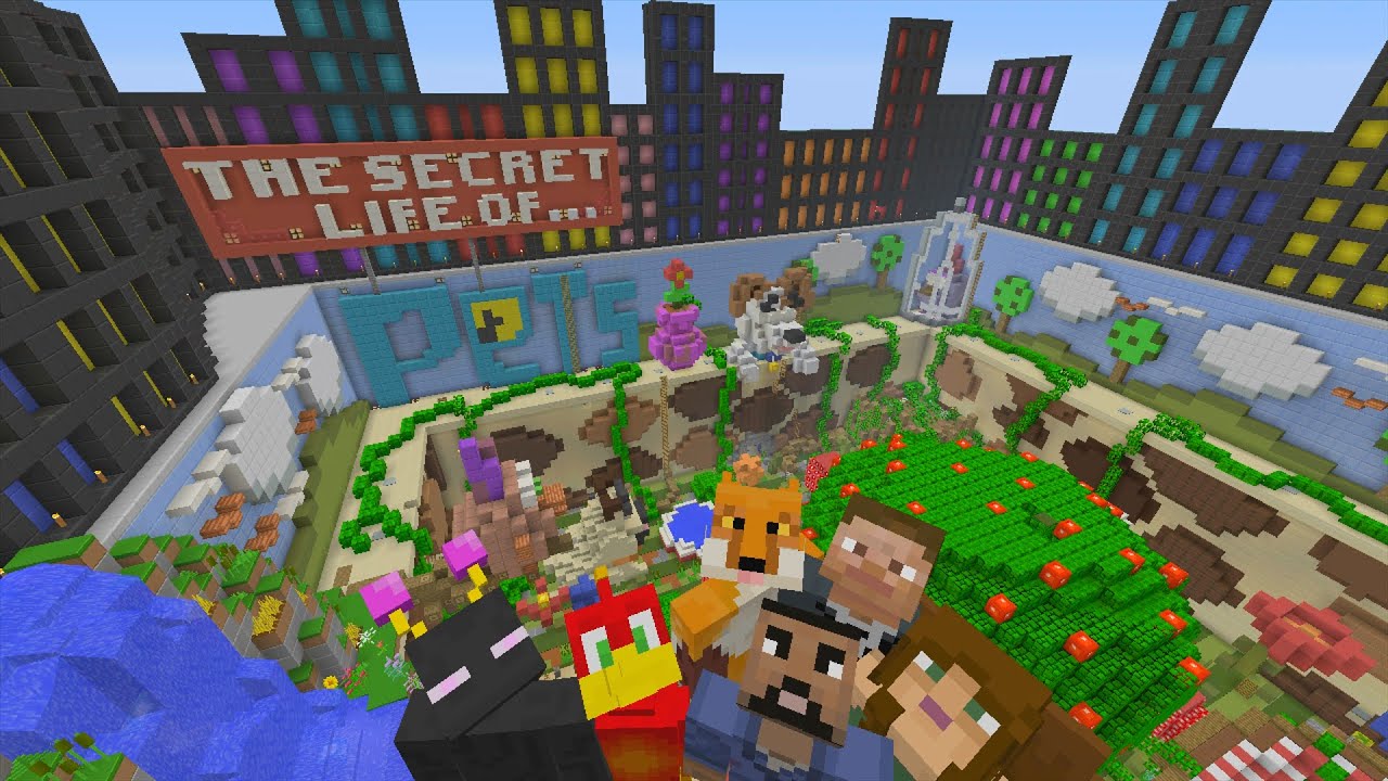 Minecraft Xbox - Hide and Seek - The Secret Life Of Pets - YouTube
