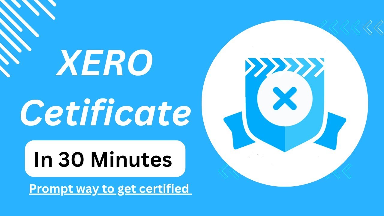 xero advisor certificate | xero certificate fast-track method | xero ...