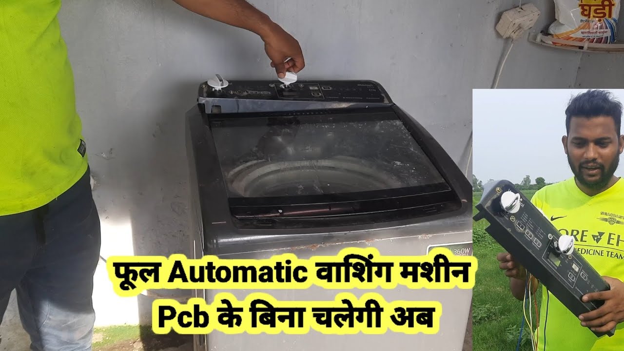 fully automatic washing machine Convert to manual woshing machine - YouTube