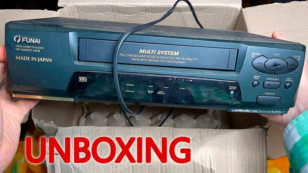 Back to the 90s! UNBOXING: Funai VCR, model VIP-5000HC MK III - YouTube